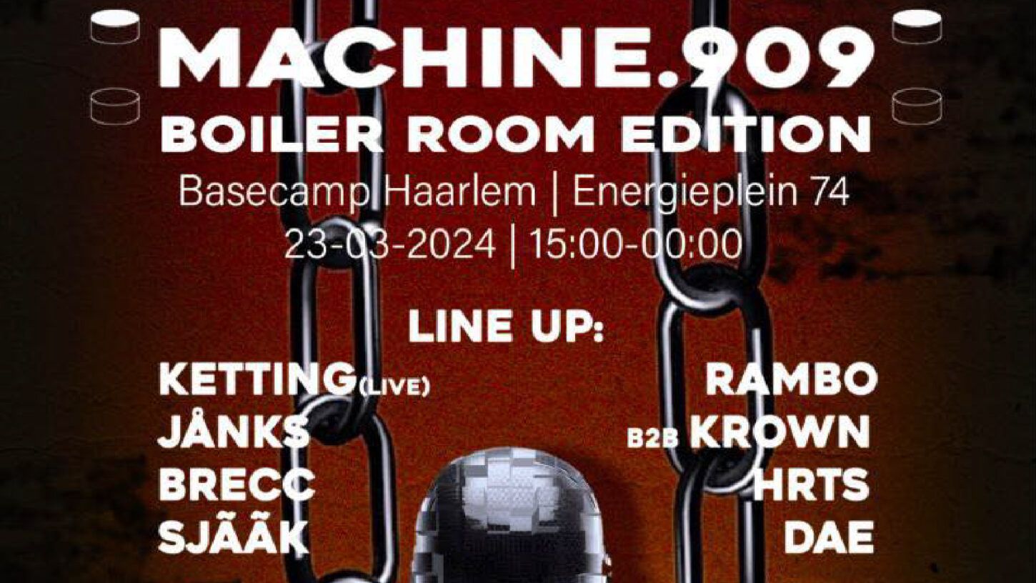 Machine.909 - 23 mrt 2024 - Tickets & Line-up