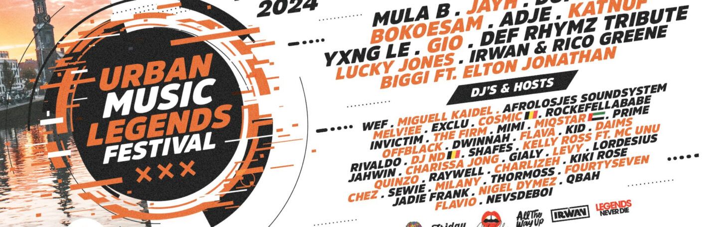Urban Music Legends - Kingsday - 27-28 apr 2024 - Tickets & Line-up