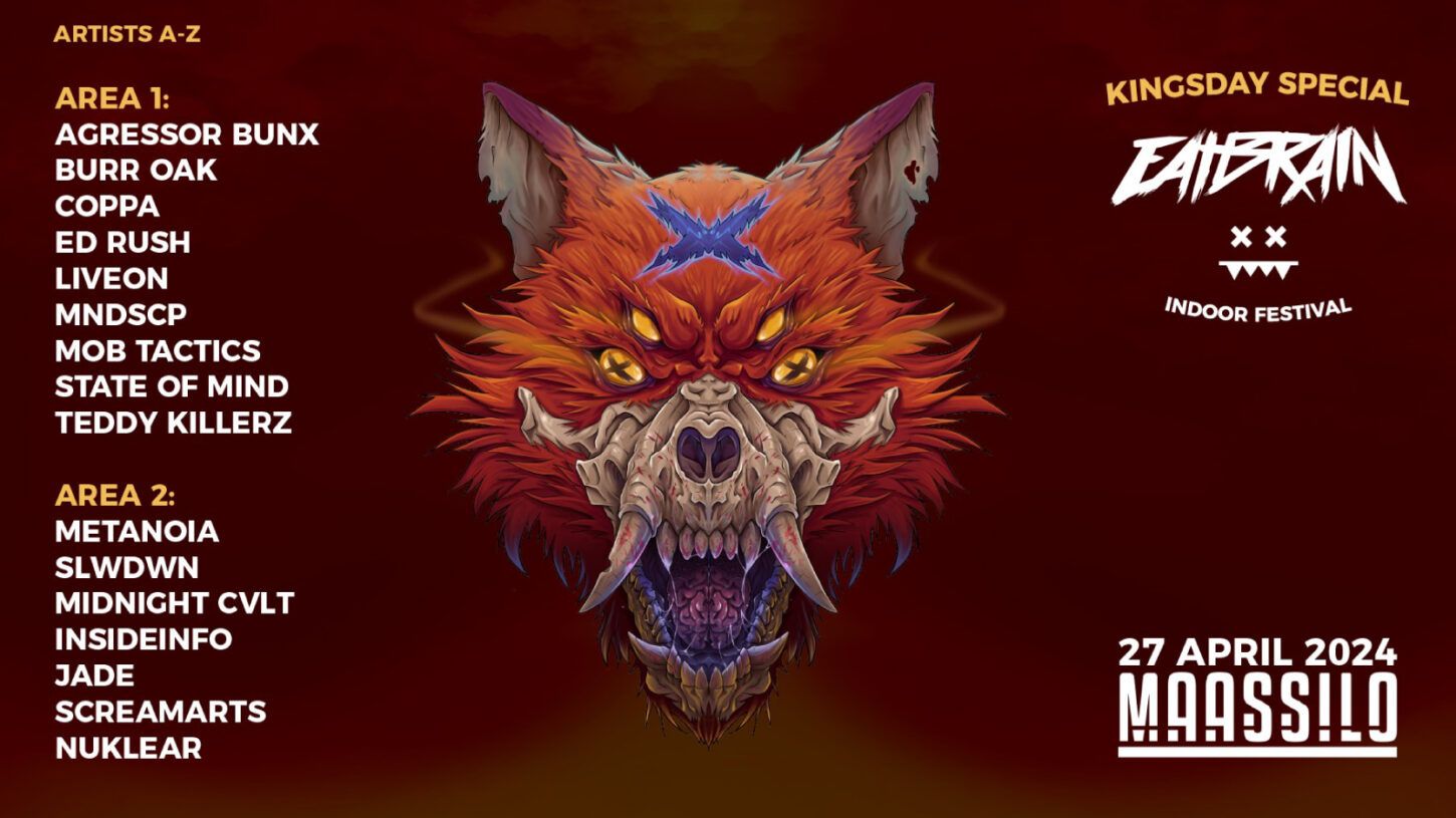 Eatbrain Indoor Kingsday Festival - 27-28 apr 2024 - Tickets & Line-up